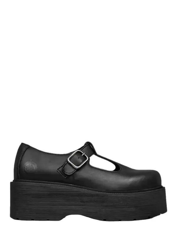 ALTERCORE Blair T-bar Platform Shoes - Black