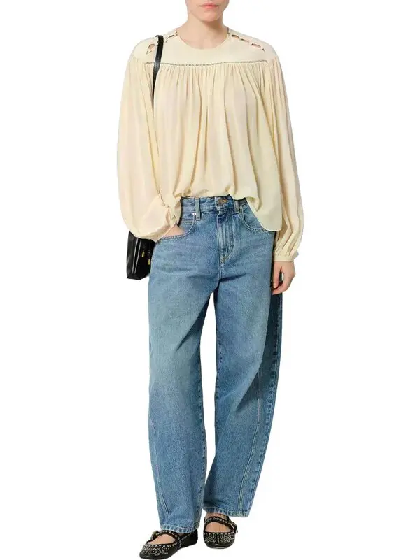Isabel Marant Étoile Nuna Silk Fluid-fit Blouse - Neutrals