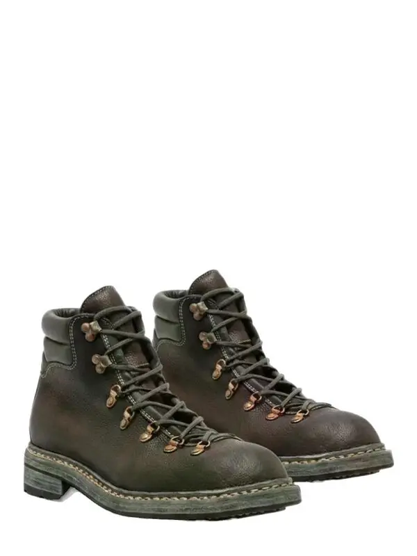 Guidi 19m Leather Hiking Boots - Green