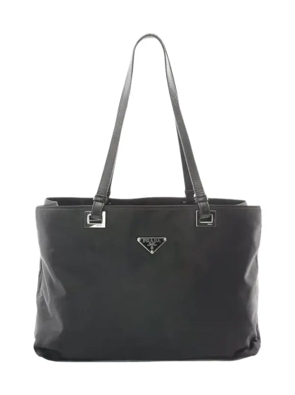 Prada 2000s Tessuto Acciaio Tote Bag - Black