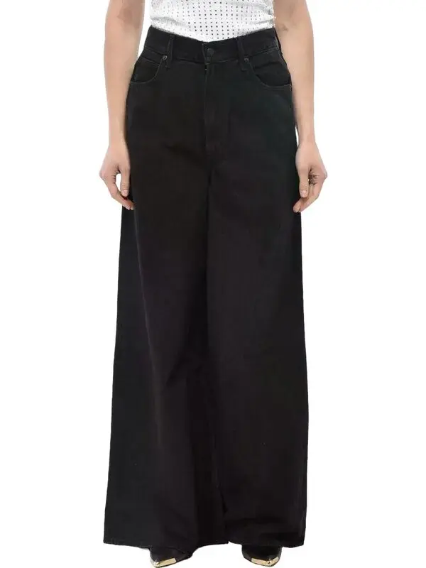 MOTHER Snacks Wide-leg Jeans - Black