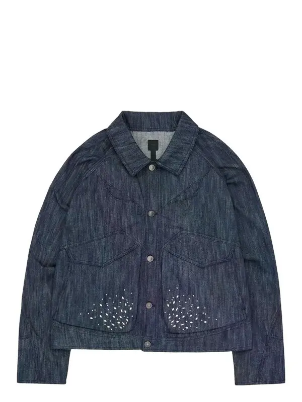 _J.L - A.L_ Mantle Rhinestone-embellished Denim Jacket - Blue
