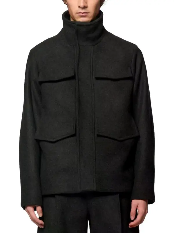 OMAR AFRIDI M65 Single-breasted Coat - Grey