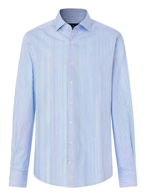 HACKETT LONDON Wide-stripe Shirt - Blue