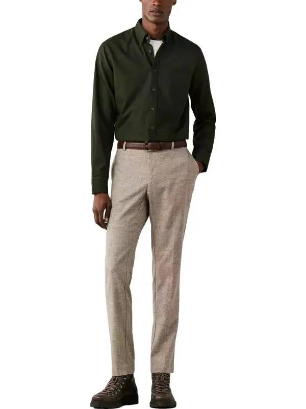HACKETT LONDON Brompton Button-down Oxford Shirt - Green