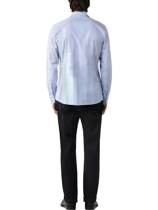 HACKETT LONDON Stripe Cotton Shirt - Blue