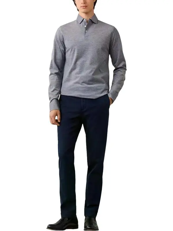HACKETT LONDON Long-sleeve Polo Shirt - Blue