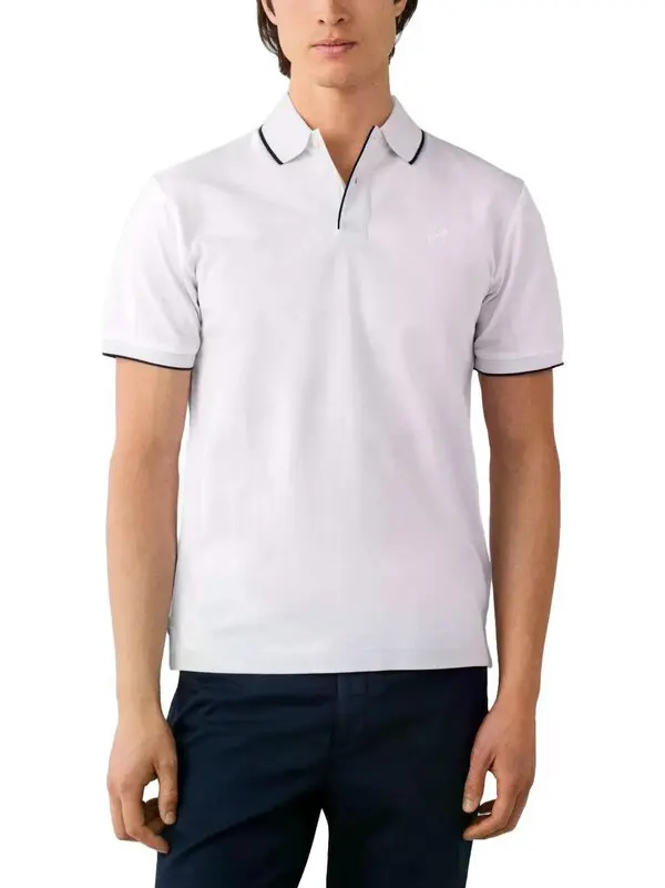 HACKETT LONDON Side-vent Polo Shirt - White