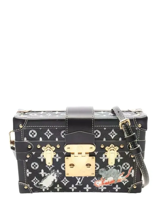 LOUIS VUITTON Petite Malle Crossbody Bag - Black