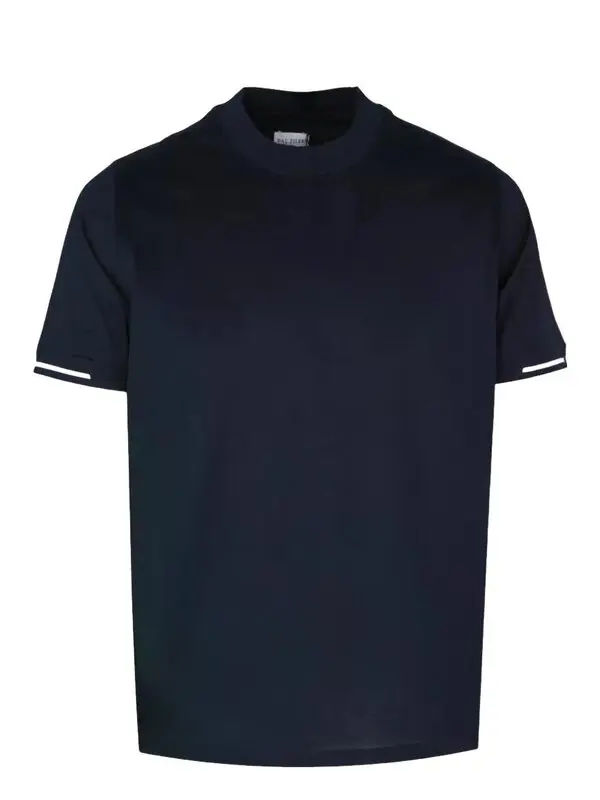 Pal Zileri Stripe-detail Crew-neck T-shirt - Blue