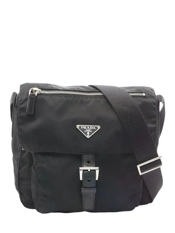 Prada Vela Sport Shoulder Bag - Black