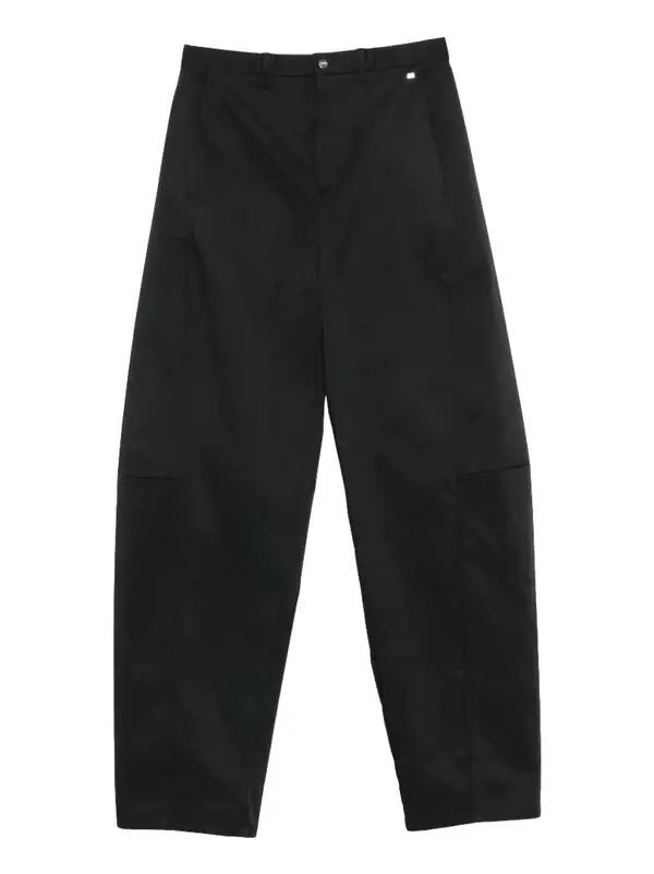 Herno Wide-leg Belt-loop Trousers - Black