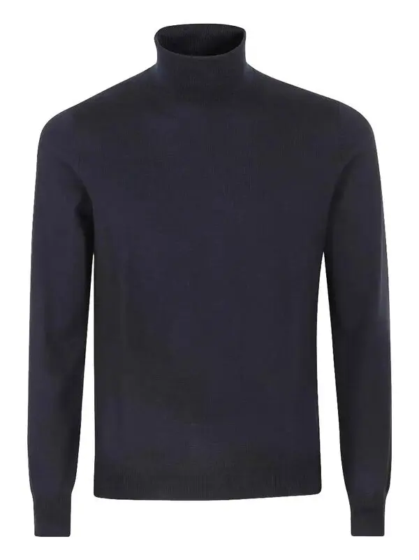 Tagliatore Miles Roll-neck Sweater - Blue