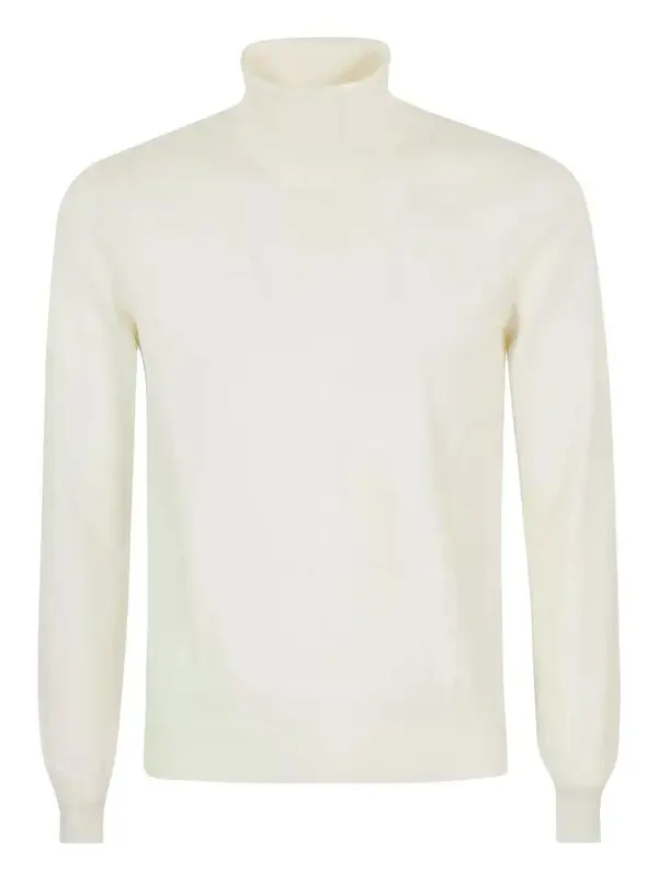 Tagliatore Miles Roll-neck Sweater - Neutrals