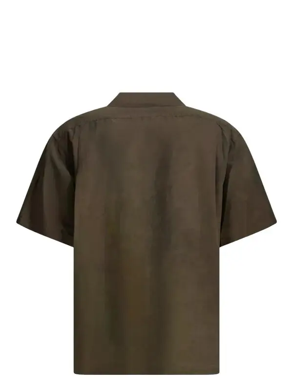A.PRESSE Natural Dyed Short-sleeve Shirt - Brown