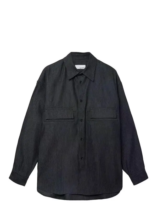 SAGE NATION Vincent Double Flap Pocket Shirt - Blue