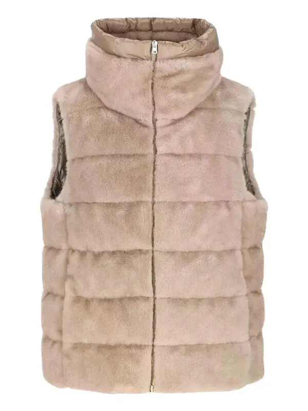 Herno Padded Faux-fur Gilet - Neutrals