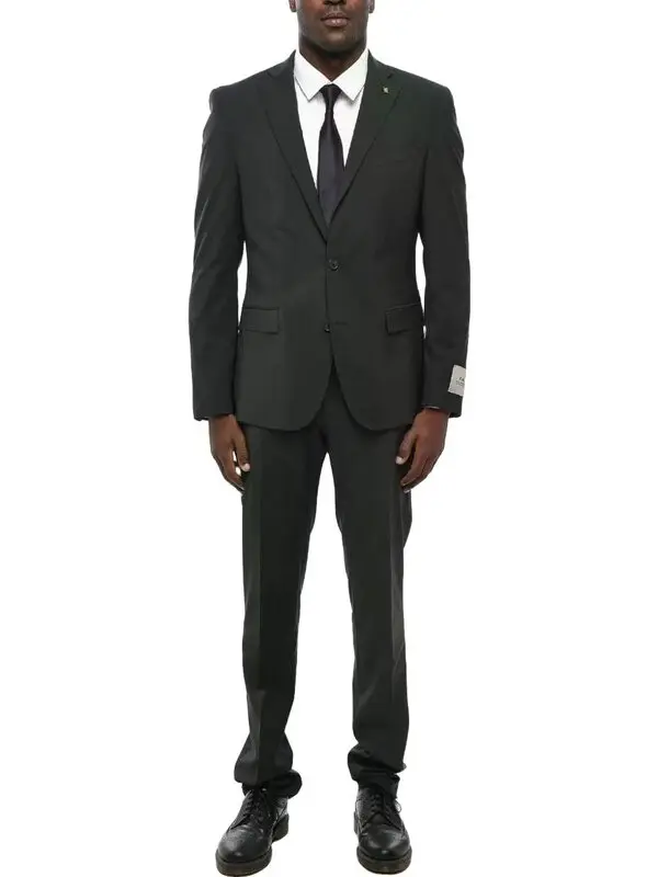 Corneliani Single-breasted Wool Suit - Brown