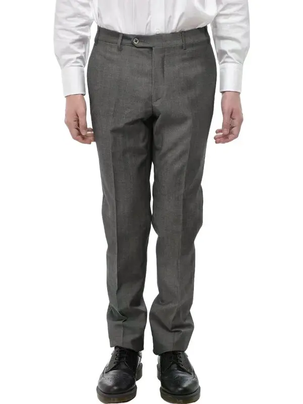 Corneliani Academy Virgin-wool Trousers - Grey