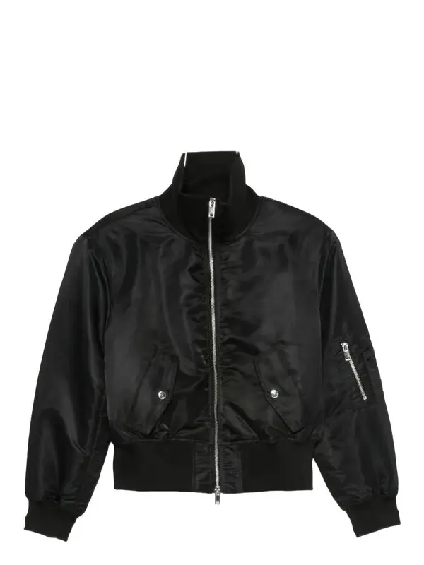THE FRANKIE SHOP Storm Zip-up Bomber Jacket - Black