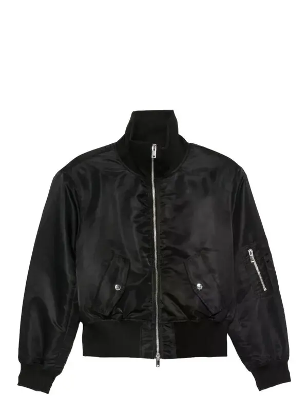 THE FRANKIE SHOP Storm Zip-up Bomber Jacket - Black