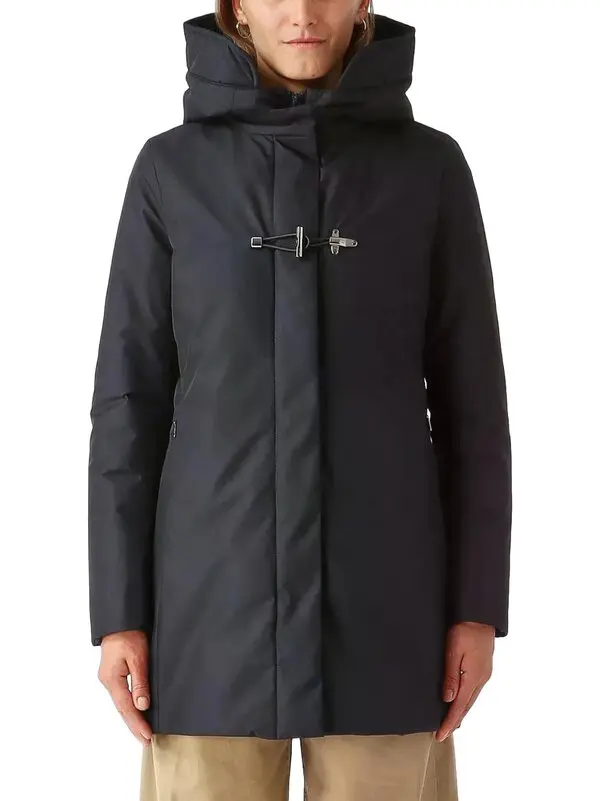 FAY Toggle Hooded Coat - Black