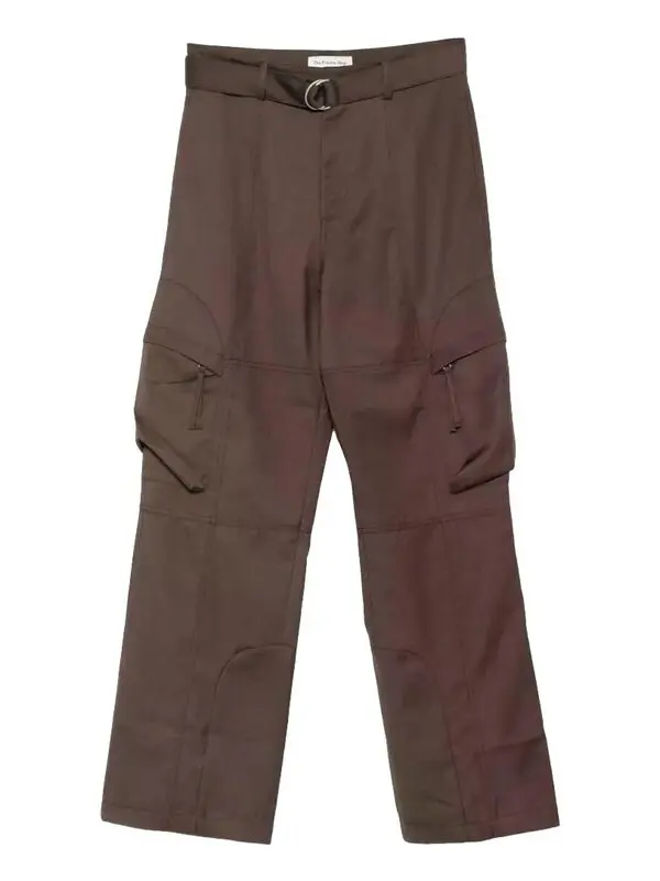 THE FRANKIE SHOP Belted Cargo Pants - Brown