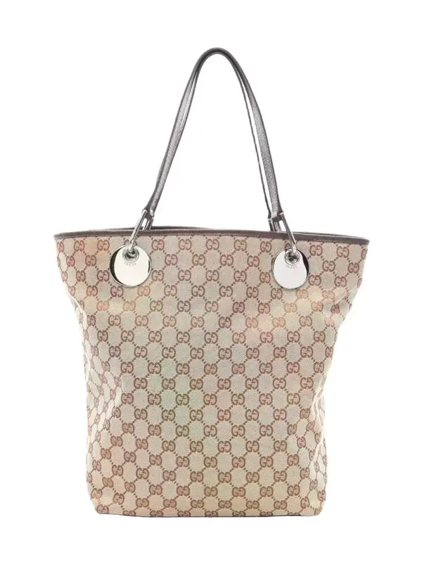 Gucci 2000s Eclipse Gg Canvas Tote Bag - Neutrals