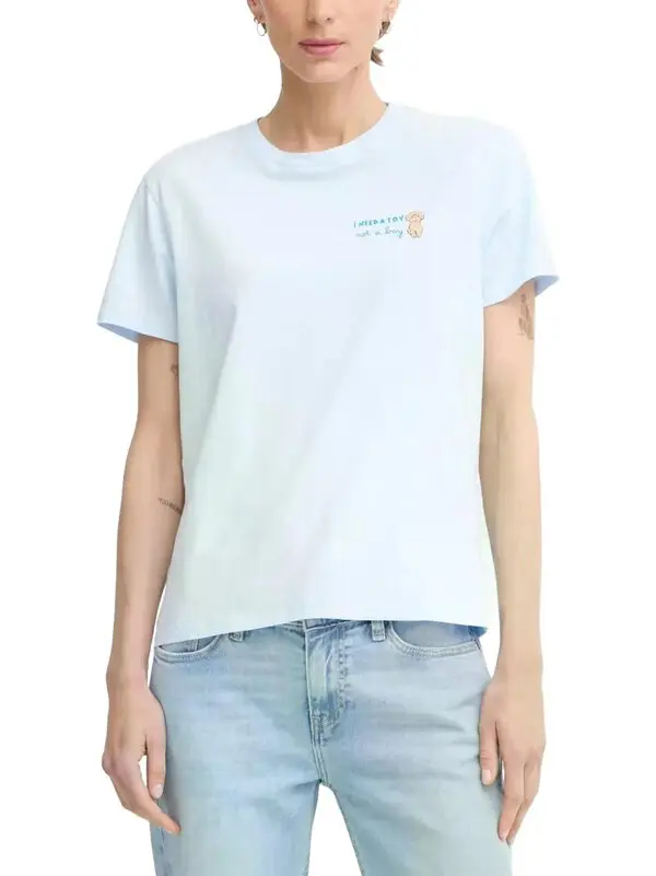 MC2 SAINT BARTH Graphic Print Crewneck T-shirt - Blue