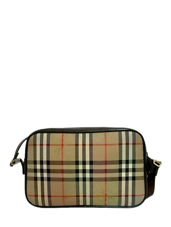 Burberry Haymarket Check Crossbody Bag - Neutrals