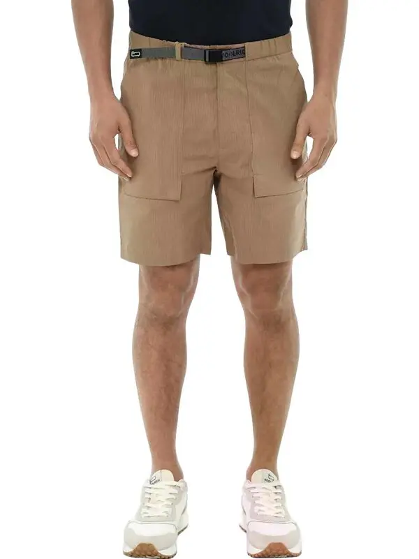 Woolrich Checked Ripstop Shorts - Neutrals