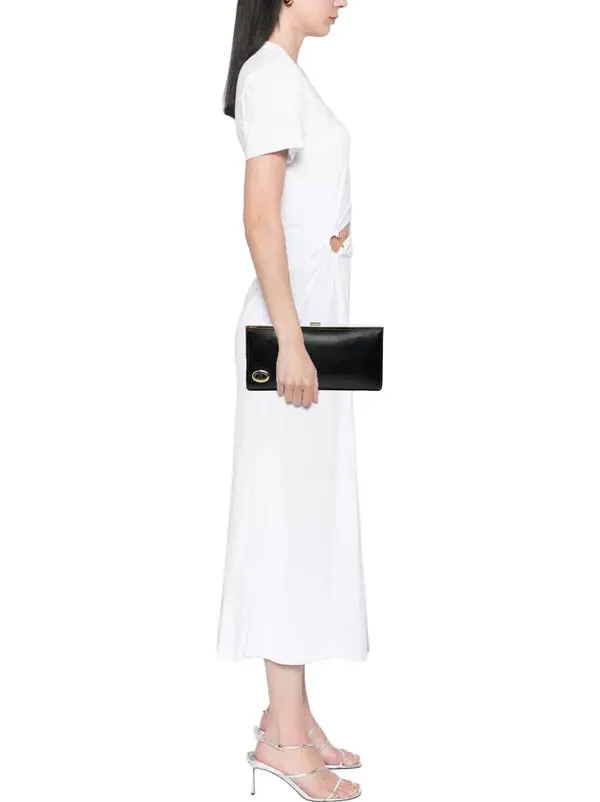 Dior Calfskin Frame Clutch Bag - Black