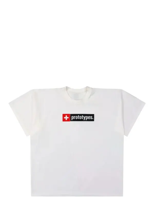 PROTOTYPES Cross Logo Printed T-shirt - White