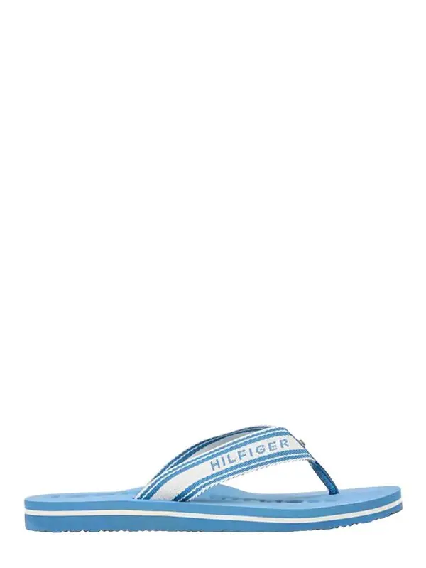 Tommy Hilfiger Logo-webbing Flip-flops - Blue