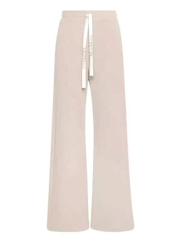 Max Mara Drawstring Waist Wide-leg Track Pants - Neutrals