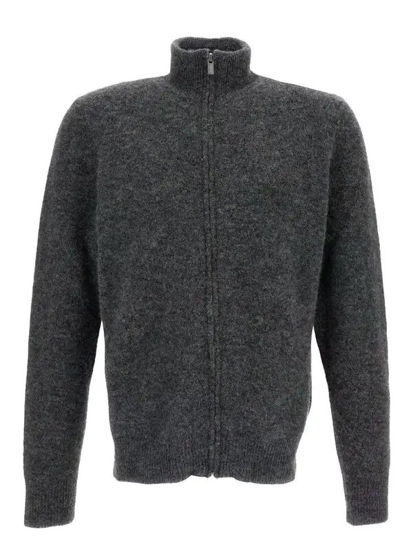 Barena Venezia Zip-up High-neck Sweater - Grey