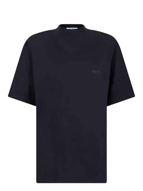 Attico High Neck T-shirt - Black
