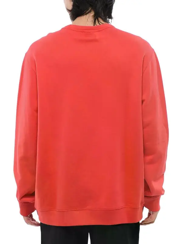 Woolrich Logo-embroidered Brushed-cotton Sweatshirt - Red