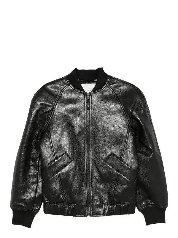 THE FRANKIE SHOP Alena Zip-up Bomber Jacket - Black