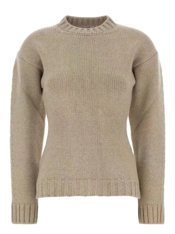 JIL SANDER Ribbed-knit Crew-neck Sweater - Neutrals