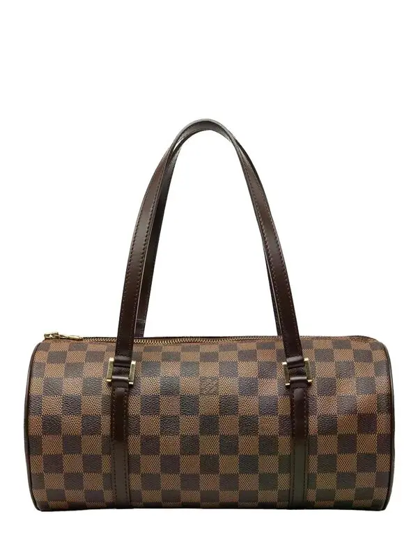 LOUIS VUITTON Damier Ebene Papillon 30 Handbag - Brown