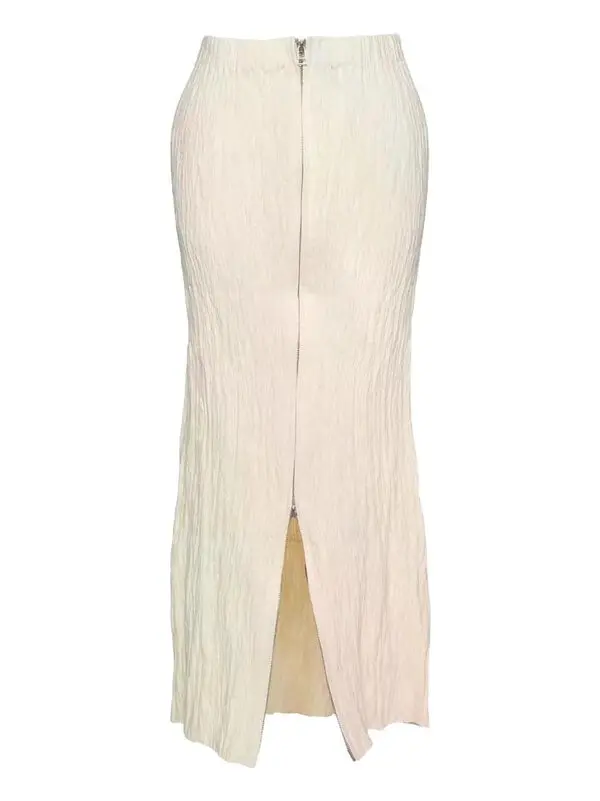 MULLER OF YOSHIOKUBO Zip-front Maxi Skirt - Neutrals
