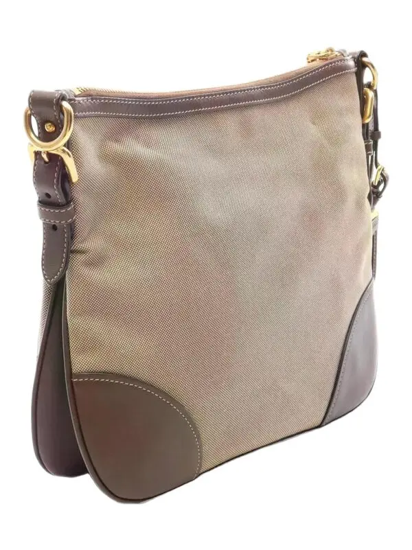Prada Logo Jacquard Shoulder Bag - Neutrals