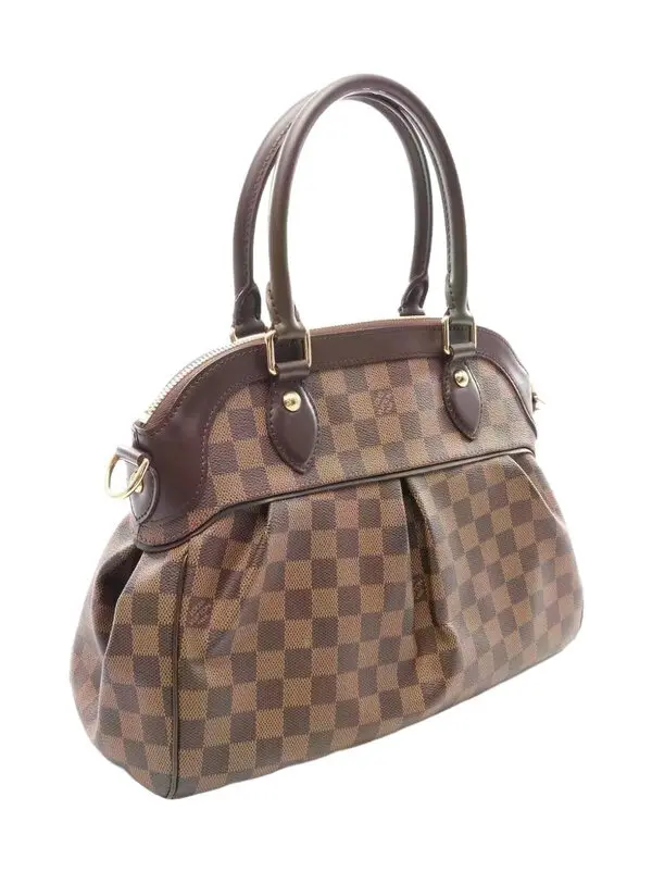 LOUIS VUITTON Damier Ebene Trevi Pm Handbag - Brown