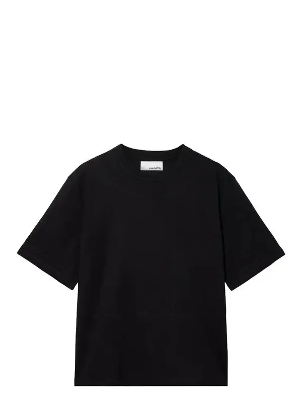 SAGE NATION Cross Stitch T-shirt - Black