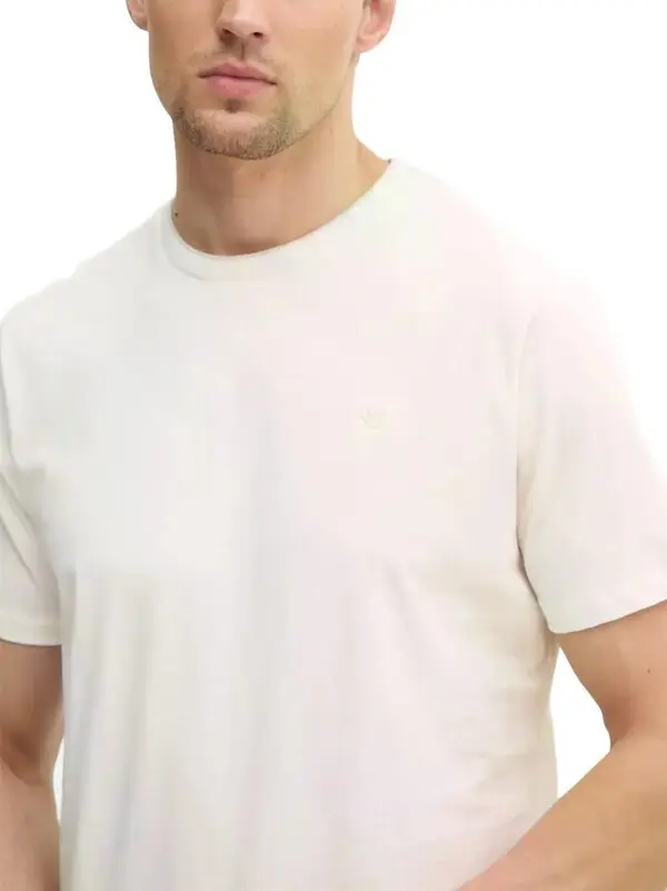 HACKETT  Logo-embroidered T-shirt - White