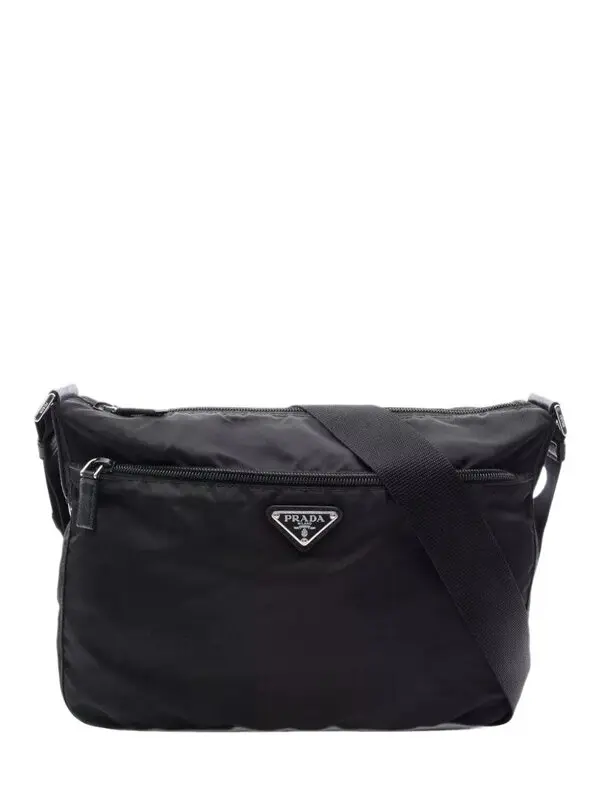 Prada Vela Shoulder Bag - Black