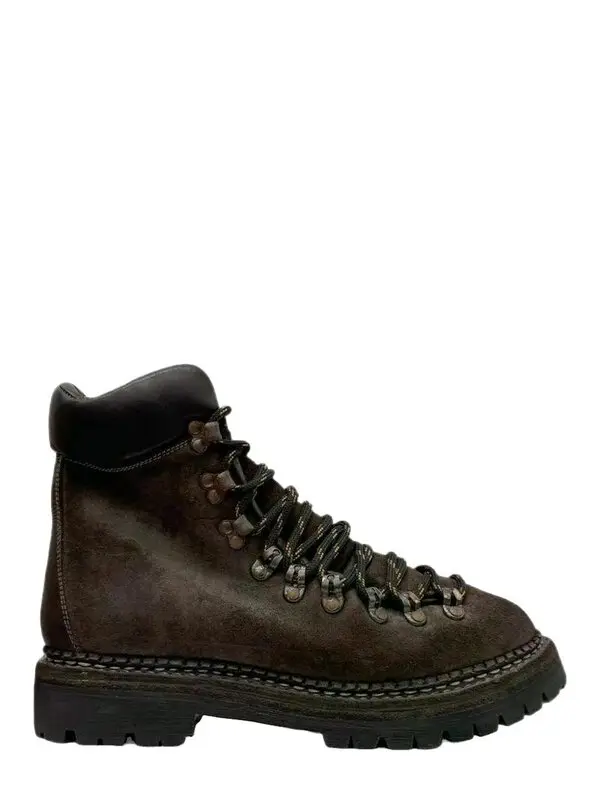 Guidi Groppone Leather Hiking Boots - Brown