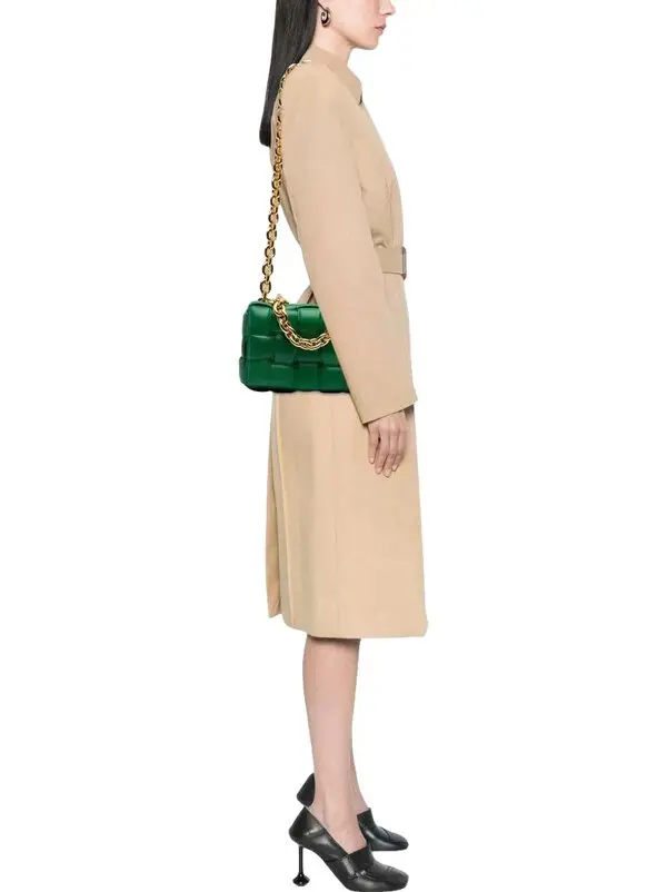 Bottega Veneta Nappa Intrecciato Padded Chain Cassette Satchel - Green