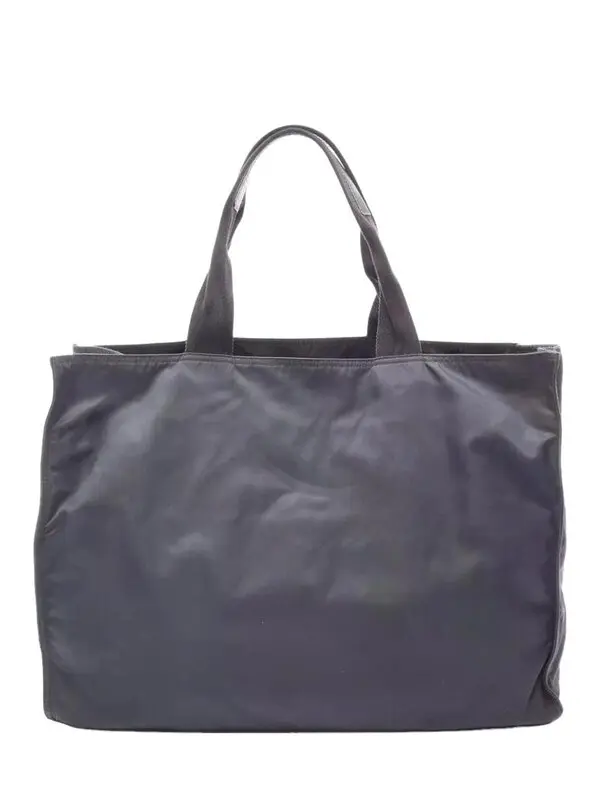 Prada Saffiano Leather Tote Bag - Blue